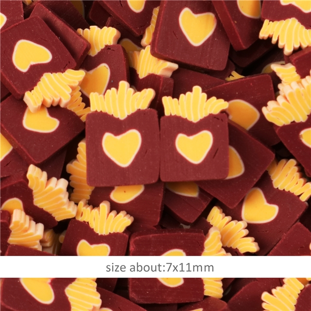 polymer clay French fries polymer slices david accessories on diyribbon