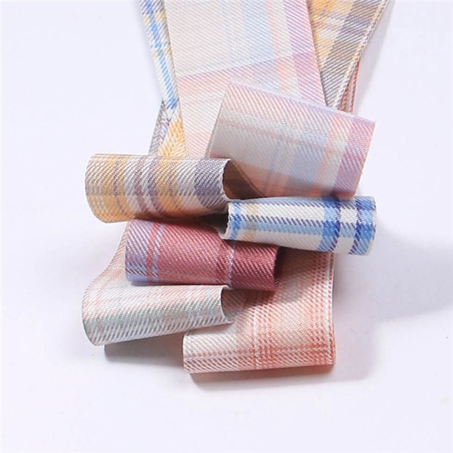 polyester+cotton double sided jk lattice college style ribbon david ...